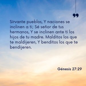 Oración de la mañana para Génesis 27:29