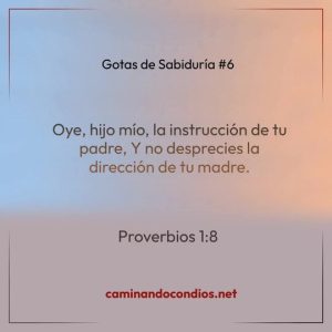 Devocional diario: Proverbios 1:8